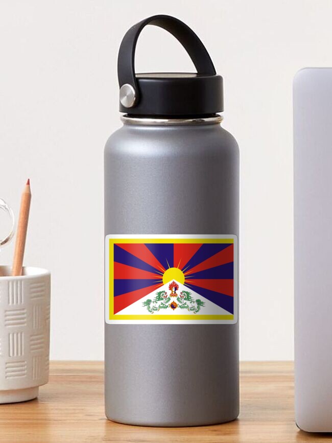 "Flag of Tibet" Sticker for Sale by Tonbbo | Redbubble