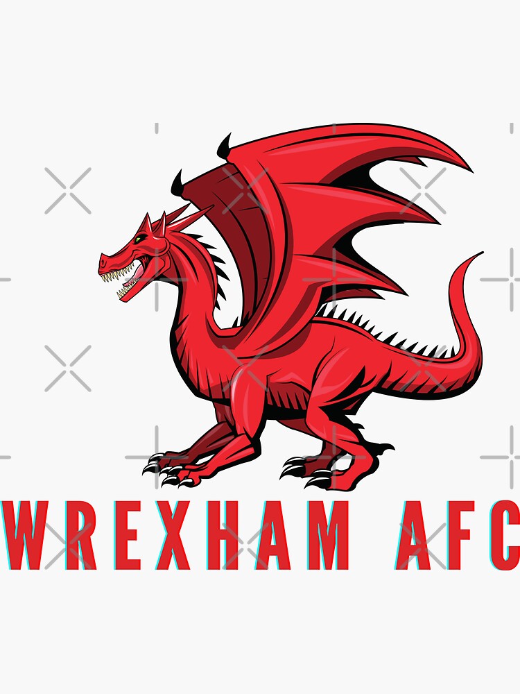 "Wrexham Afc" Sticker for Sale by GoldfishDesign | Redbubble