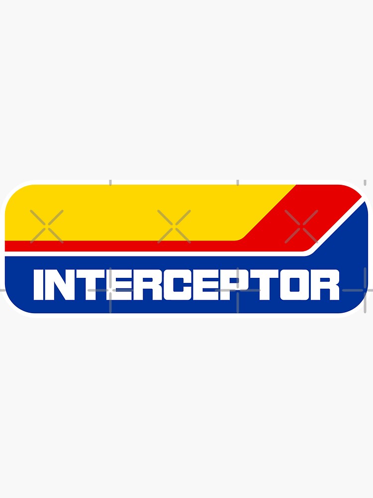 "INTERCEPTOR" Sticker for Sale by randomindustry | Redbubble