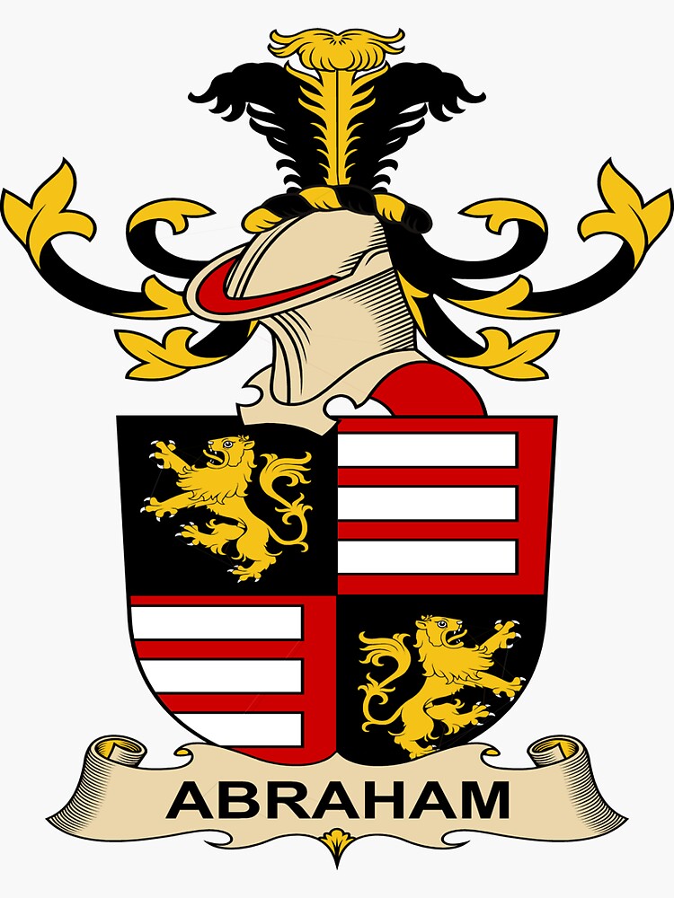 "Abraham" Sticker for Sale by HaroldHeraldry | Redbubble