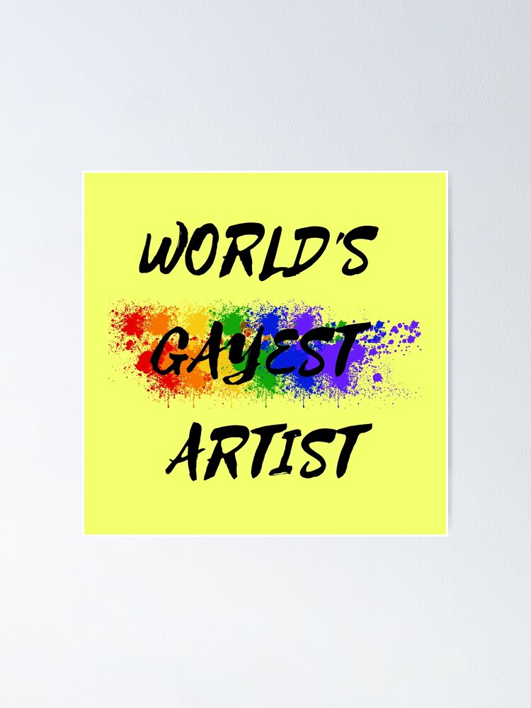"World's Gayest Artist Rainbow Color Splash For Gay Artists For Pride ...