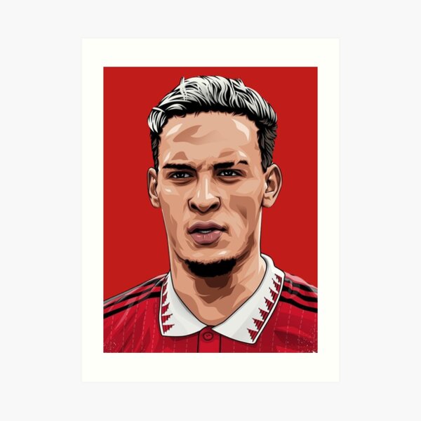 "ANTONY MANCHESTER UNITED ILLUSTRATION" Art Print for Sale by bruno ...