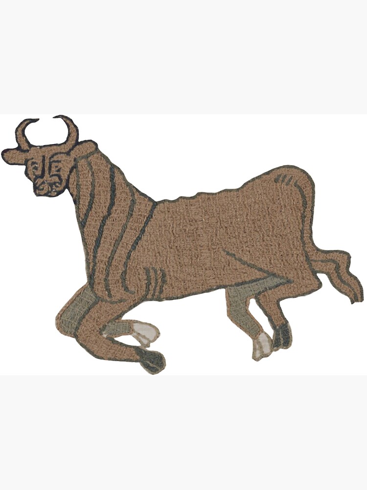 "Bayeux Tapestry Cow" Sticker for Sale by bayeuxboys | Redbubble