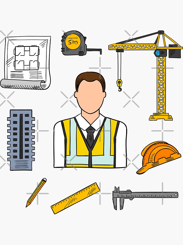 "PART OF CIVIL ENGINEERING" Sticker for Sale by Trioyoayo | Redbubble