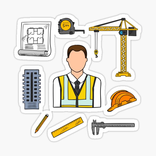 "PART OF CIVIL ENGINEERING" Sticker for Sale by Trioyoayo | Redbubble