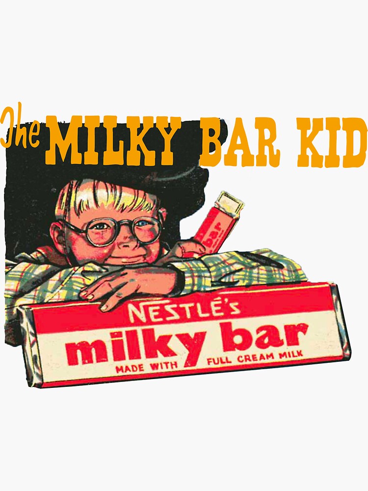"Milky Bar Kid" Sticker for Sale by GRAFIKA65 | Redbubble