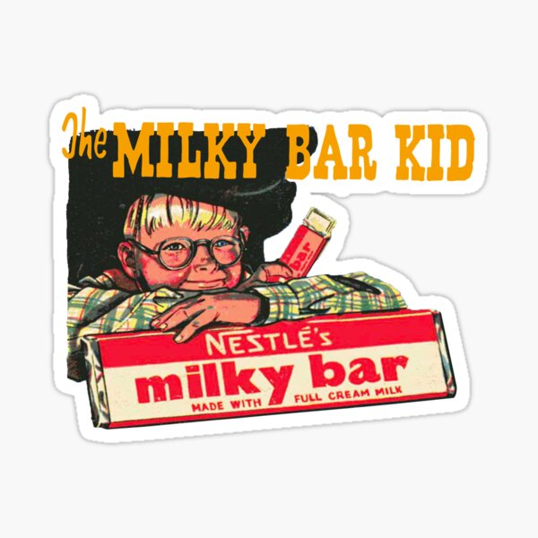 "Milky Bar Kid" Sticker for Sale by GRAFIKA65 | Redbubble