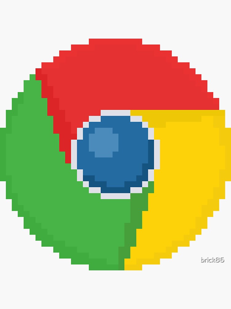 "Chrome Logo" Sticker by brick86 | Redbubble