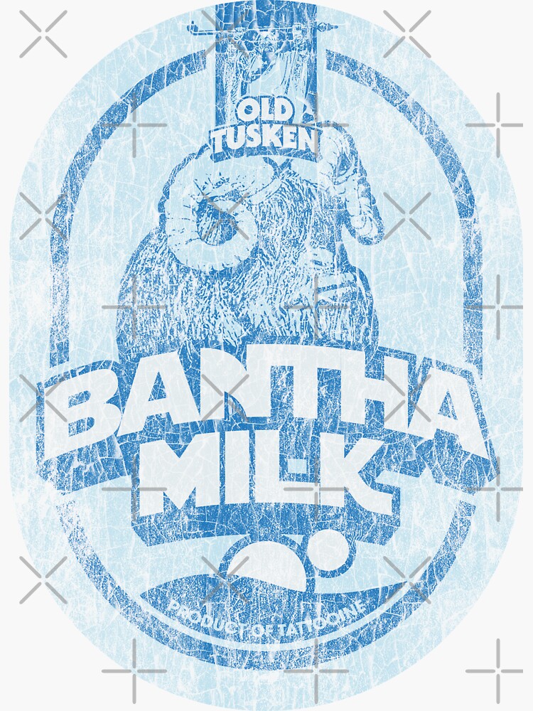 "Original Old Tusken Bantha Milk" Sticker for Sale by GeekeriaDeluxe ...