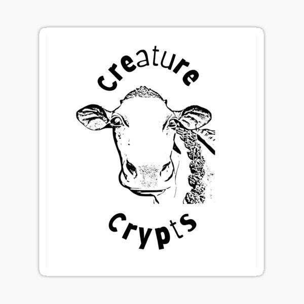 "Emily the Cow" Sticker for Sale by CreatureCrypts | Redbubble