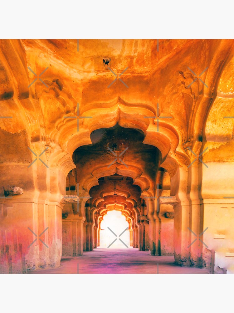 "Hampi UNESCO 1" Sticker for Sale by artbysavi | Redbubble