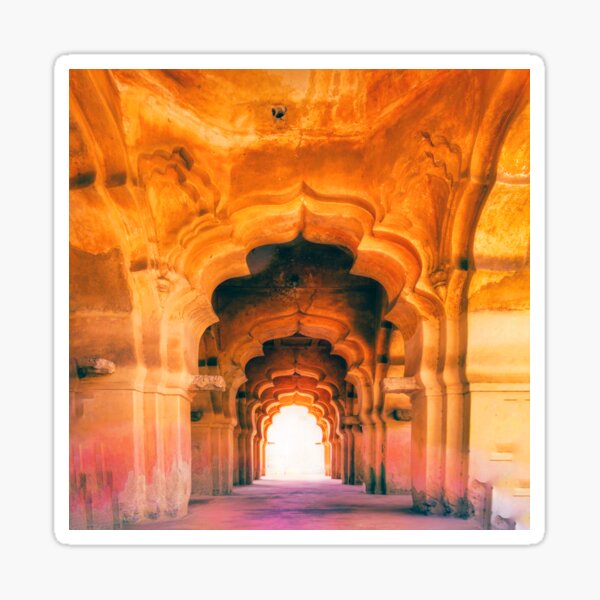 "Hampi UNESCO 1" Sticker for Sale by artbysavi | Redbubble