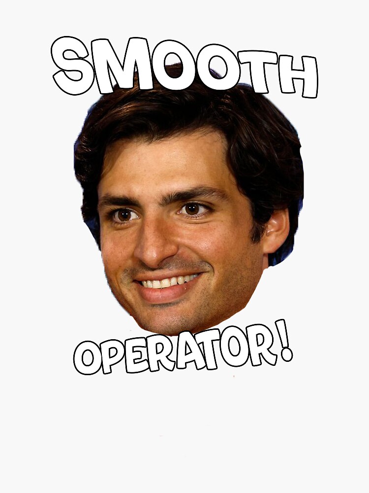 "Carlos Sainz - Smooth Operator" Sticker for Sale by rpstvs | Redbubble