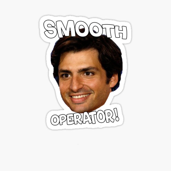 "Carlos Sainz - Smooth Operator" Sticker for Sale by rpstvs | Redbubble