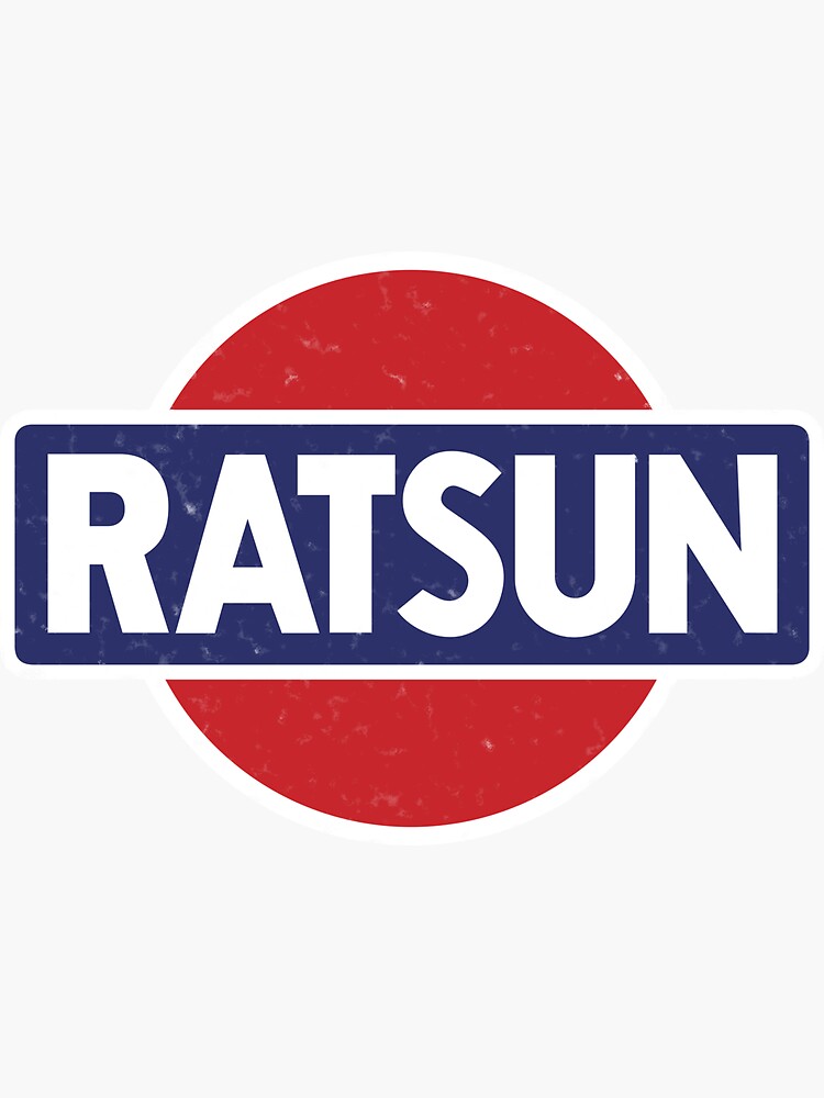 "Ratsun Badge Logo" Sticker for Sale by DatsunStyle | Redbubble