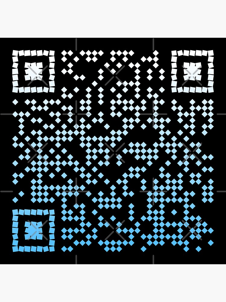 "Cool QR-code with gradient" Sticker for Sale by puma0x61 | Redbubble