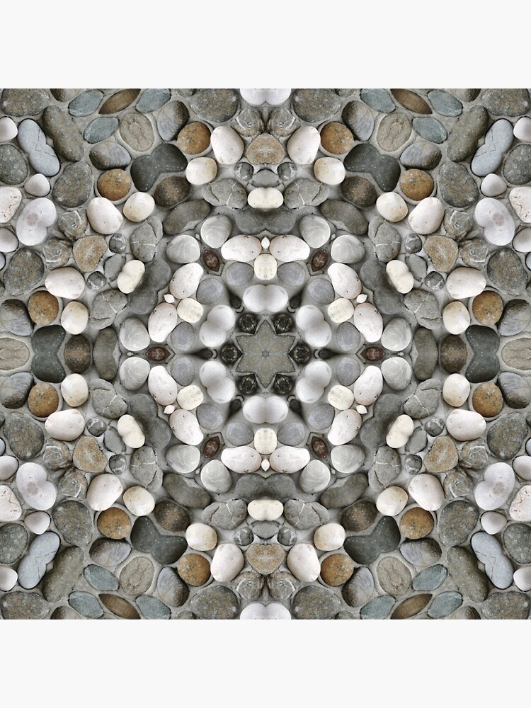 "geometric naturally coloured pebble patterns" Sticker for Sale by ...