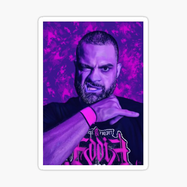 "Eddie " Sticker for Sale by Conniebomayeart | Redbubble