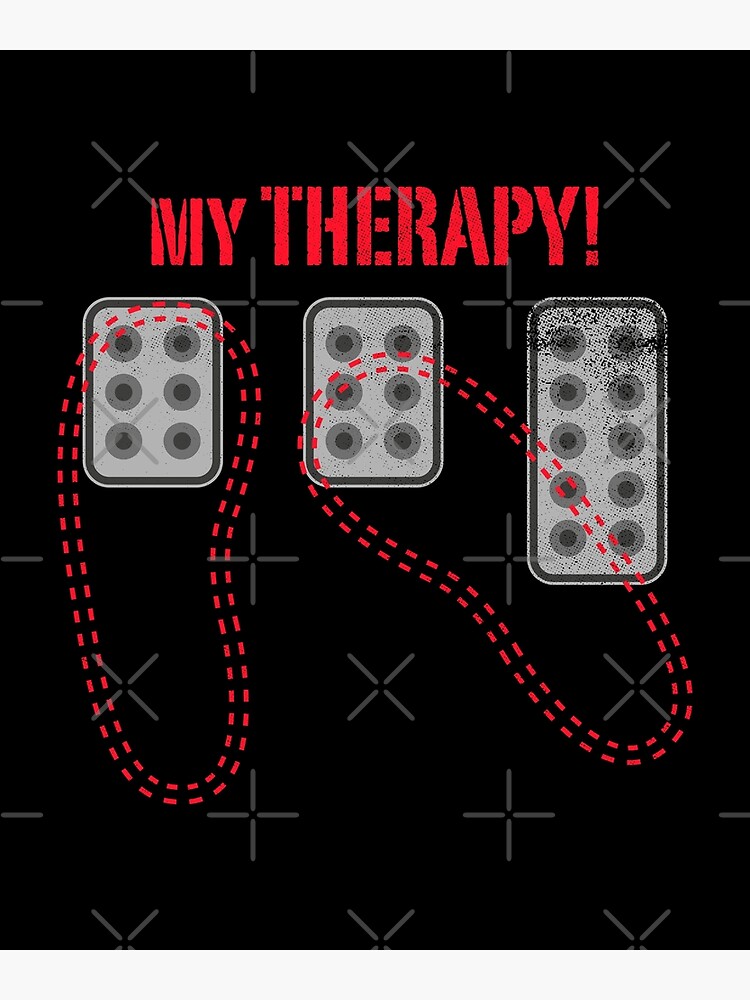 "Heel Toe Racing is My Theraphy" Poster for Sale by melvtec | Redbubble