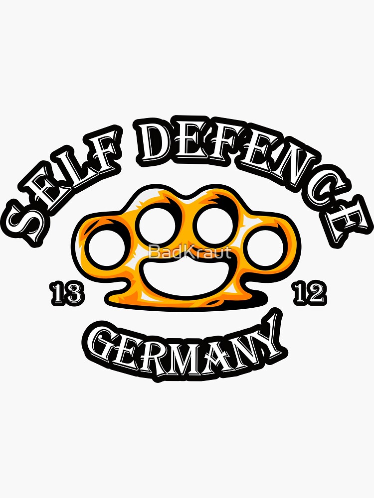 "Self Defence" Sticker for Sale by BadKraut | Redbubble