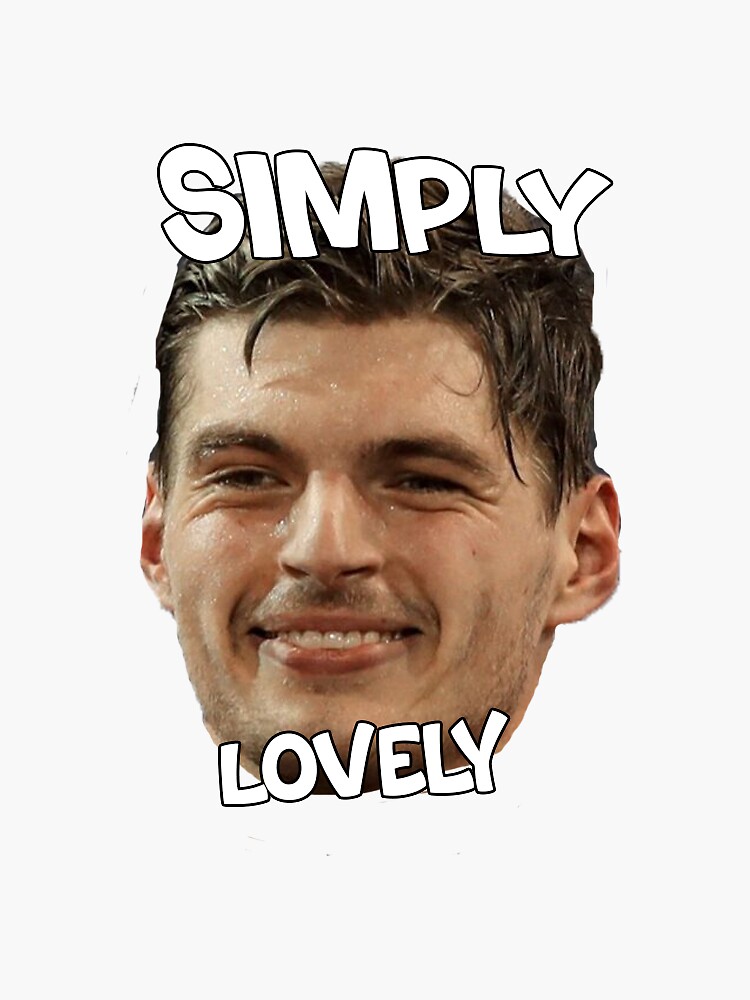 "Simply Lovely - Max Verstappen" Sticker for Sale by rpstvs | Redbubble