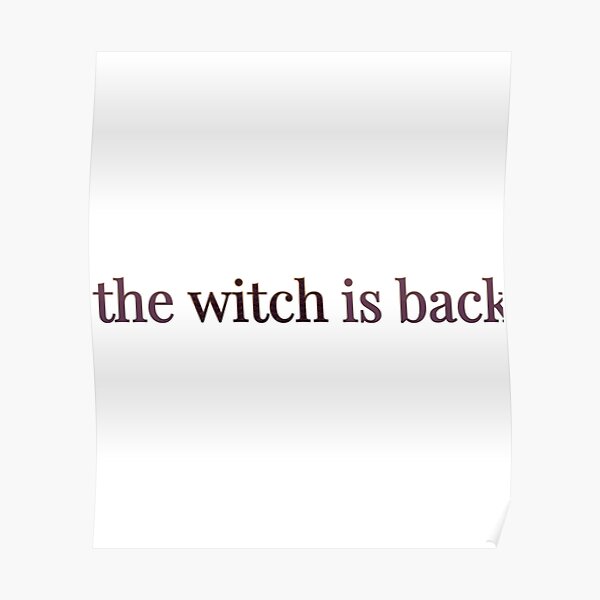 "HOCUS POCUS 2 the witch is back" Poster for Sale by TheLunarDen ...