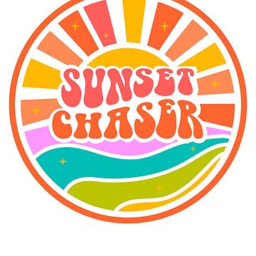 "Sunset Chaser" Sticker for Sale by Ashley Scott | Redbubble