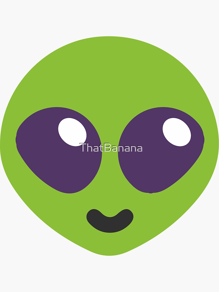 "Alien emoji" Sticker for Sale by ThatBanana | Redbubble