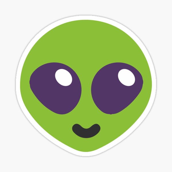 "Alien emoji" Sticker for Sale by ThatBanana | Redbubble