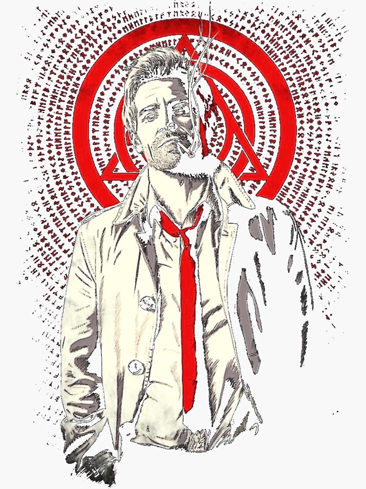 "JOHN CONSTANTINE - HELLBLAZER" Sticker for Sale by RowanKautzer ...