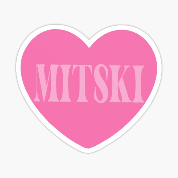 "Mitski heart " Sticker for Sale by SimDavis | Redbubble