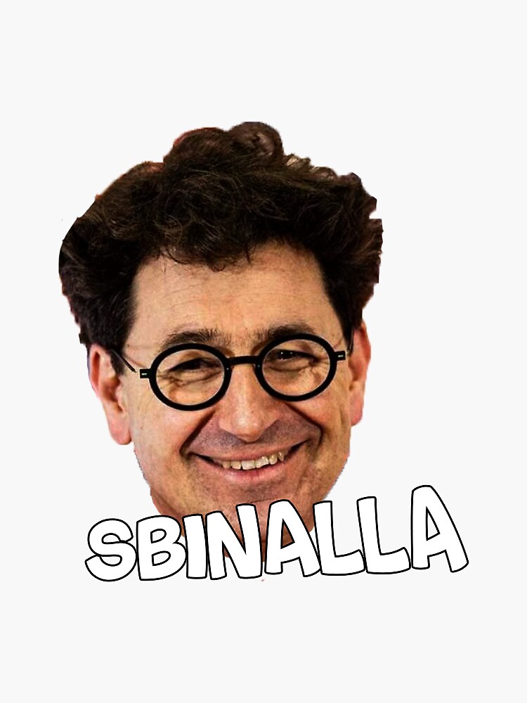 "Mattia Binotto - Sbinalla" Sticker for Sale by rpstvs | Redbubble