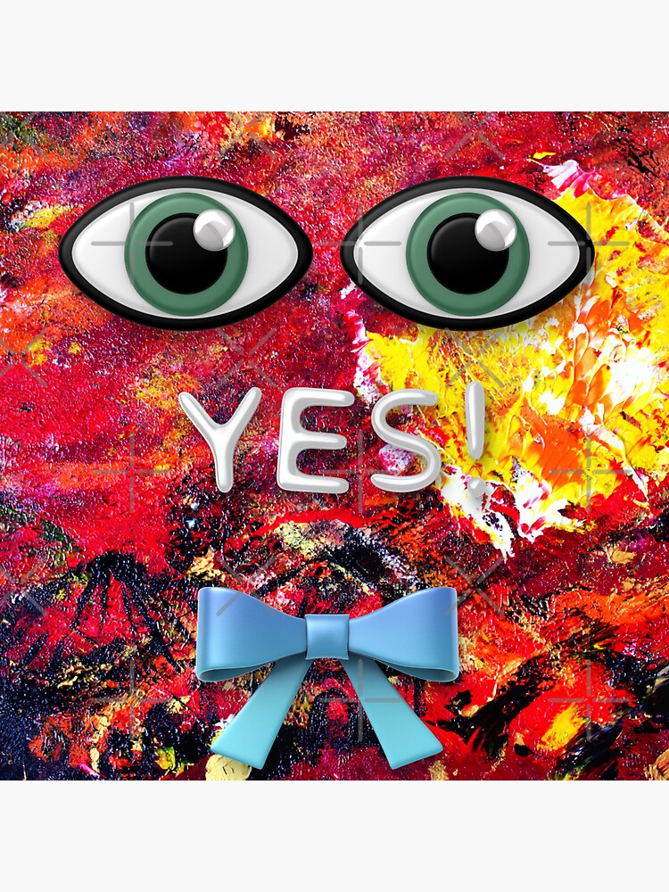 "Sparkling Friendship Eyes " Sticker for Sale by Sumgar786 | Redbubble