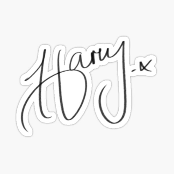 "Harry Styles’ signature " Sticker for Sale by R-uby | Redbubble