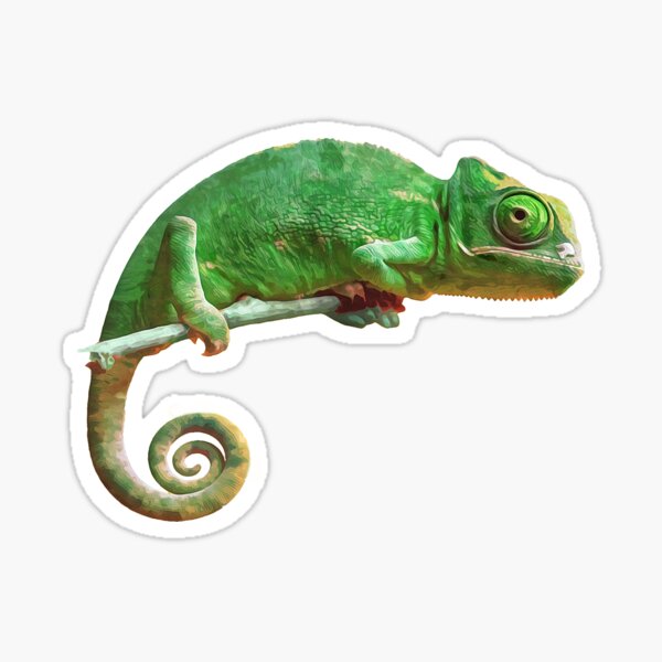 "Chameleon" Sticker for Sale by CritterSticker | Redbubble