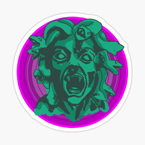 "Medusa" Sticker for Sale by Babboloo | Redbubble