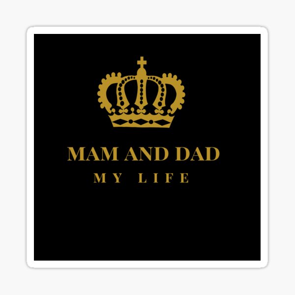 "mom and dad" Sticker for Sale by sidoutshirt | Redbubble