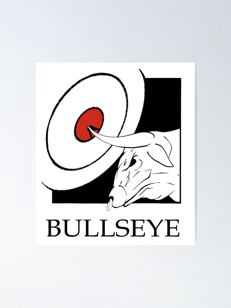 "BULLSEYE Black" Poster for Sale by Gruub | Redbubble