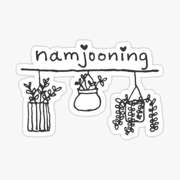"Kim Namjoon BTS RM - Namjooning Design" Sticker for Sale by ...