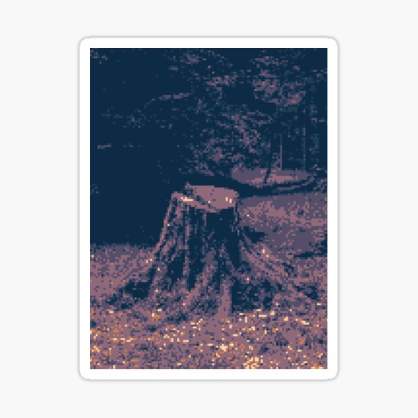 "The Lonely Stump" Sticker for Sale by BunchesOfOats | Redbubble