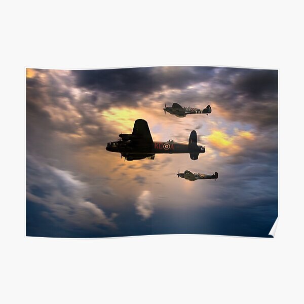 "BBMF Art " Poster for Sale by aviationart | Redbubble