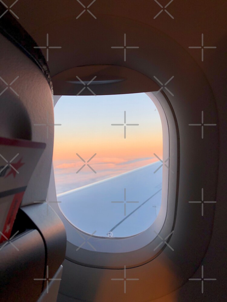 "Airplane Window" Sticker for Sale by graceb0369 | Redbubble