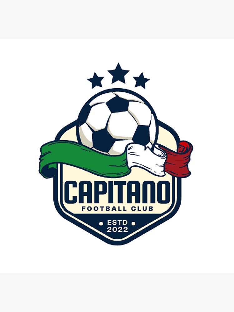 "capitano football logo " Sticker for Sale by pubgtshirt | Redbubble