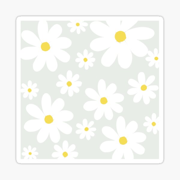 "Daisies" Sticker for Sale by SajidOP69 | Redbubble