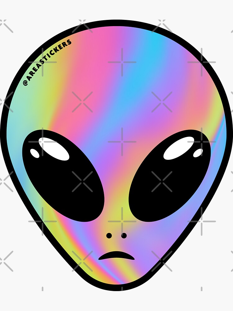 "Alien head - Colors skin" Sticker for Sale by AreaStickers | Redbubble