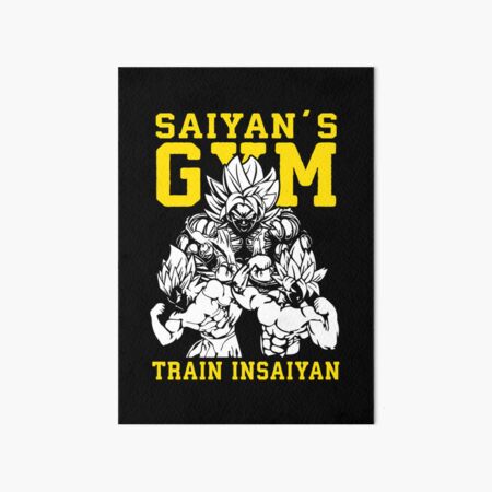 "Saiyan's Gym - Broly, Vegeta, Goku - Anime Workout" Art Board Print ...