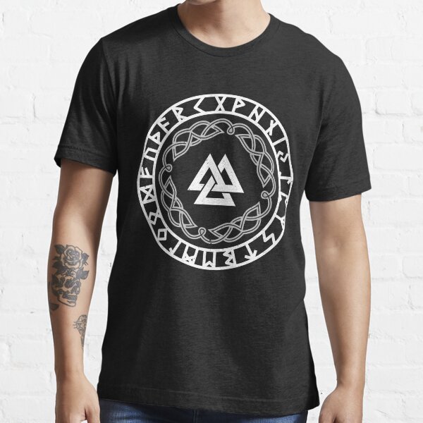 "Valknut Classic Nordic Viking Rune Symbol" T-shirt for Sale by ...