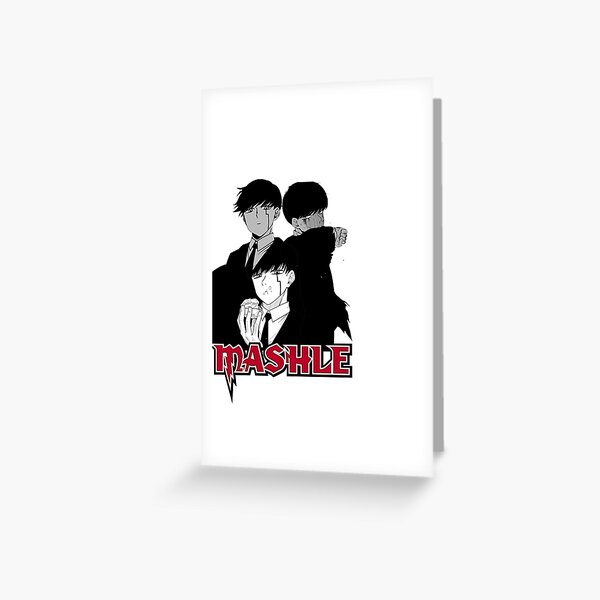 "Mashle - Mash Sticker" Greeting Card for Sale by AnimeLoverss | Redbubble