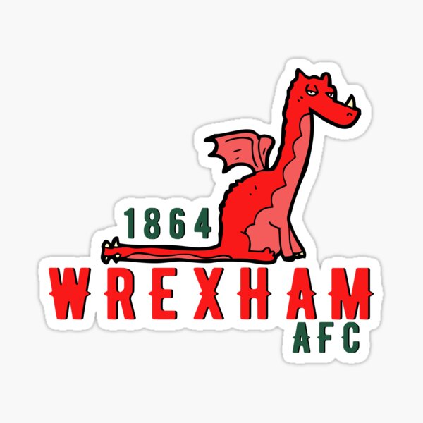"Wrexham Afc" Sticker for Sale by GoldfishDesign | Redbubble