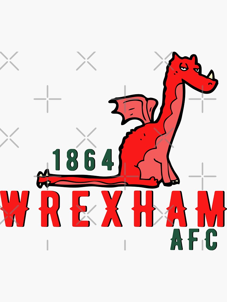 "Wrexham Afc" Sticker for Sale by GoldfishDesign | Redbubble